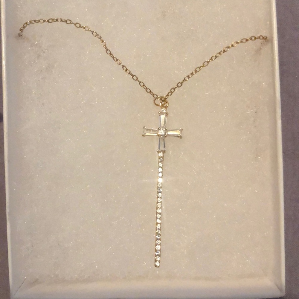 Stunning Unique Cross Necklace - Gem